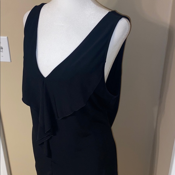 Banana Republic | Tops | Euc Banana Republic Black Spandex Ruffle Front ...
